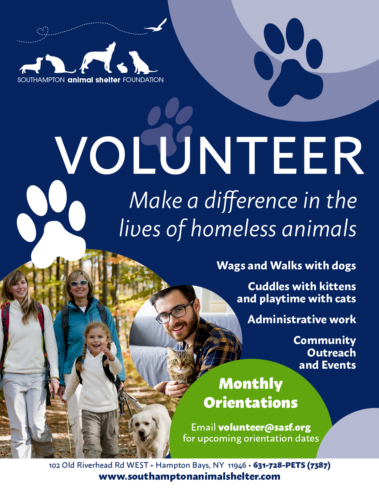 Volunteer - Southampton Animal Foundation